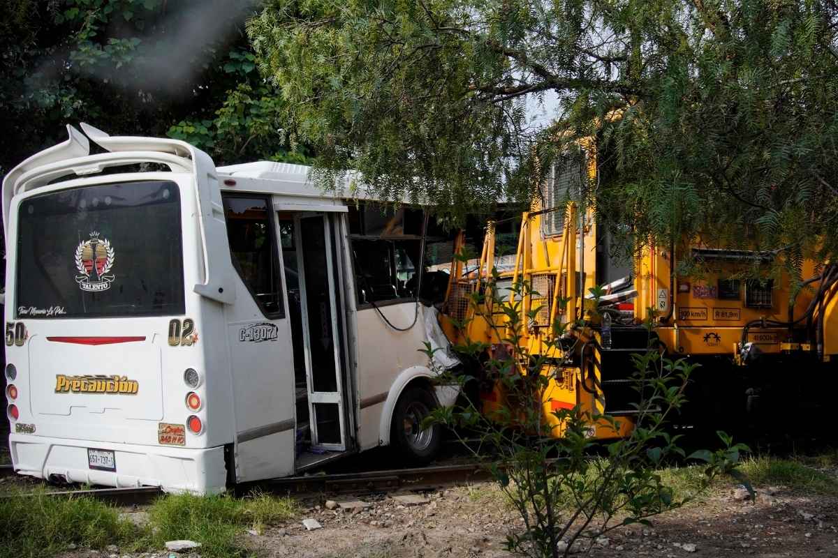 Ruta 50 que chocó con el tren en la Rivera Anaya, con placas vencidas